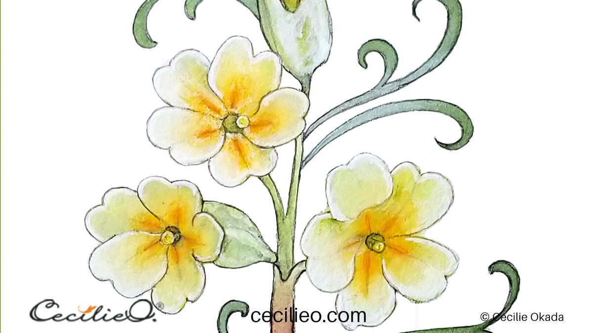 Watercolor Painting for Beginners: Yellow Primrose Tutorial