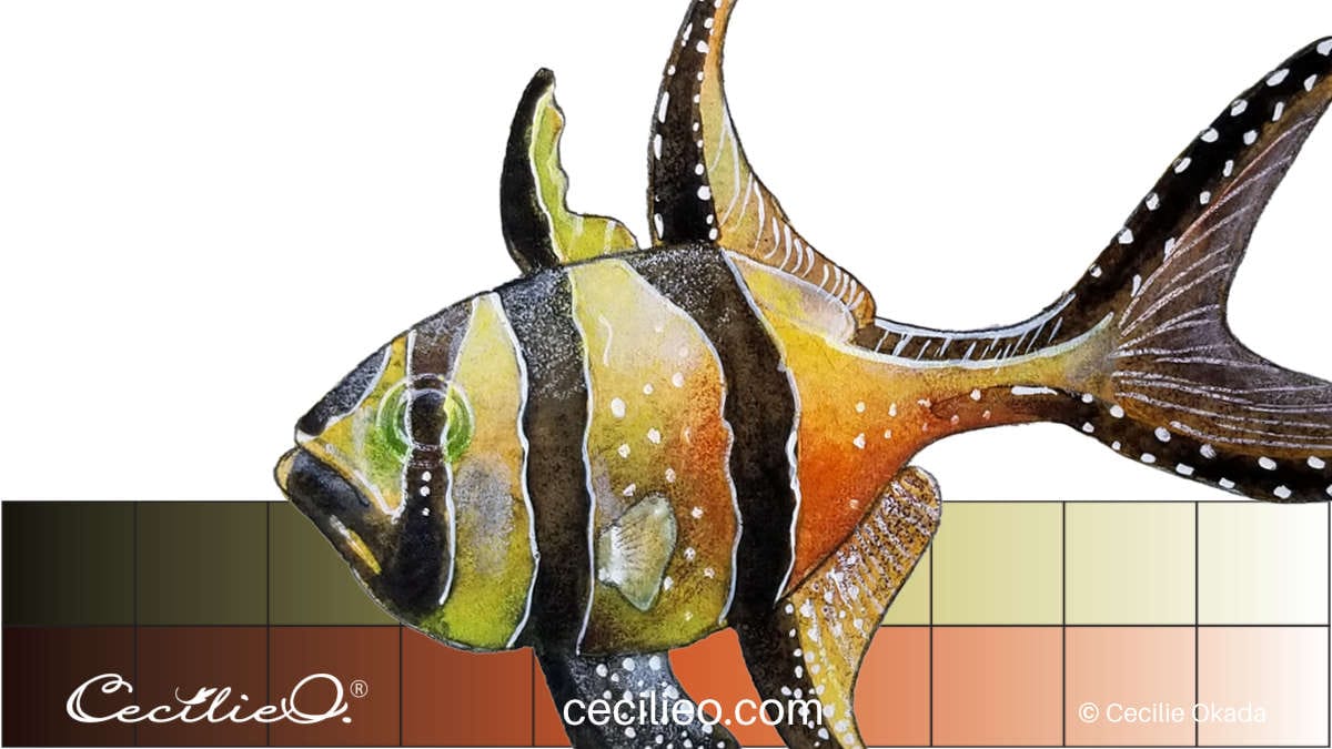 How to Identify Watercolor Values and Hues: Fish Tutorial