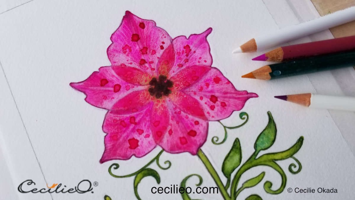 how to color flower petals