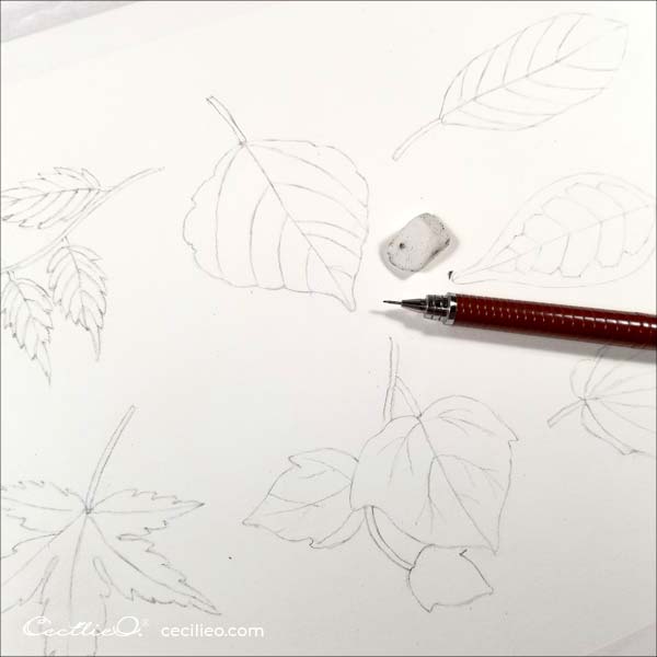 The Little Known and Easy Way to Watercolor Leaves