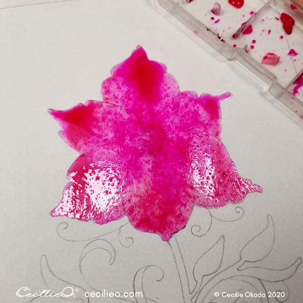 How to Watercolor Translucent Petals: Flower of Life