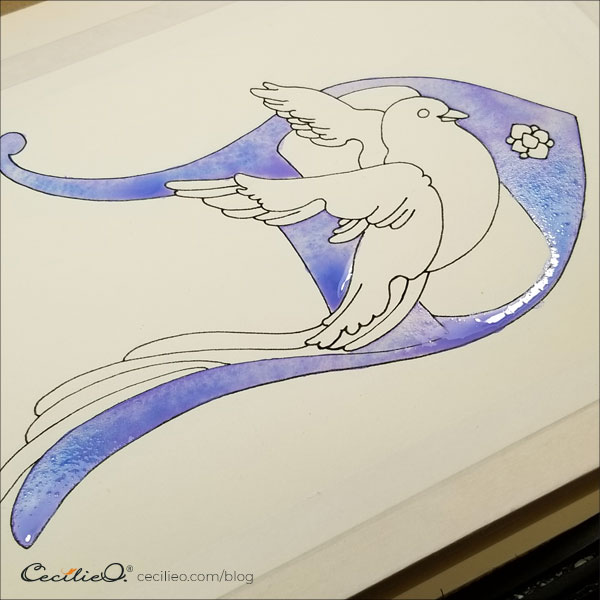 Illuminated Letter D Watercolor Tutorial