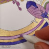 How to Paint an Illuminated Letter E With Watercolor Gold
