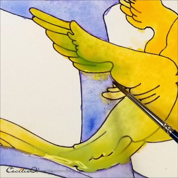 Illuminated Letter D Watercolor Tutorial