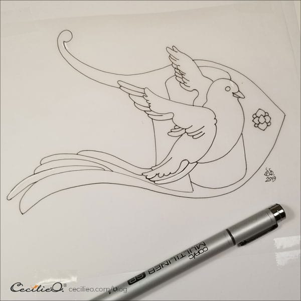 Illuminated Letter D Watercolor Tutorial