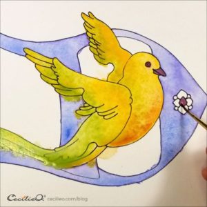 Illuminated Letter D Watercolor Tutorial