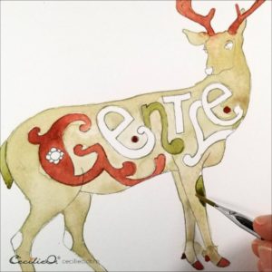 Watercolor for Mindfulness: Deer Spirit Animal