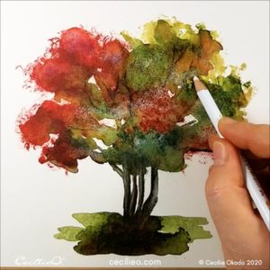 How to Watercolor Trees in 3 Easy Steps
