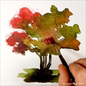 How to Watercolor Trees in 3 Easy Steps