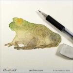 Paint a Stunning Bullfrog With Watercolor & Colored Pencils